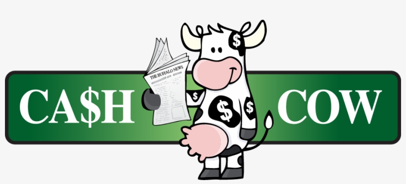 Cow With Money Spots Milk Money Holy Cow Vector Art - Cash Cow ...