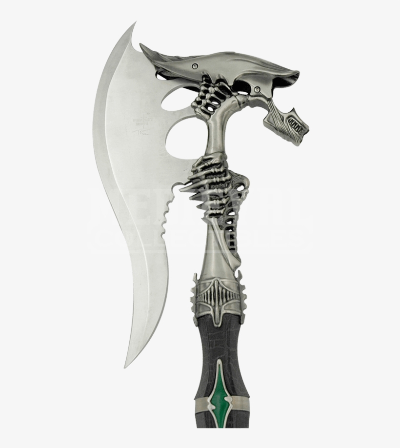 Item - Alien Warrior Fantasy Battle Axe W/ Dagger Transparent PNG ...