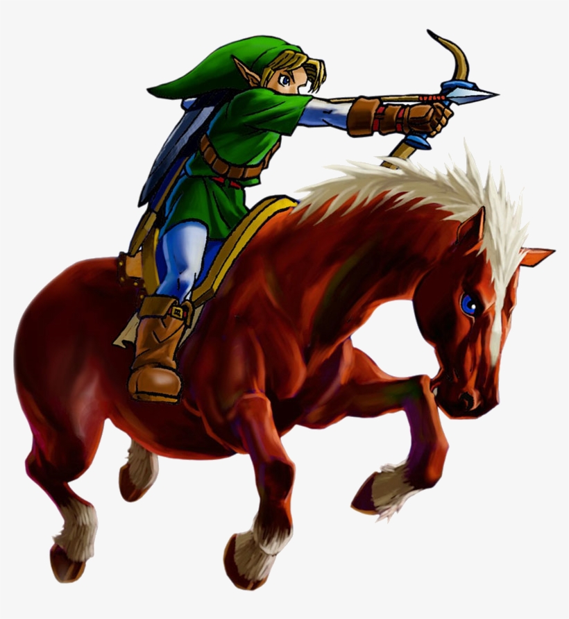 Zelda Universe On Twitter - Link Riding Epona Ocarina Of Time ...
