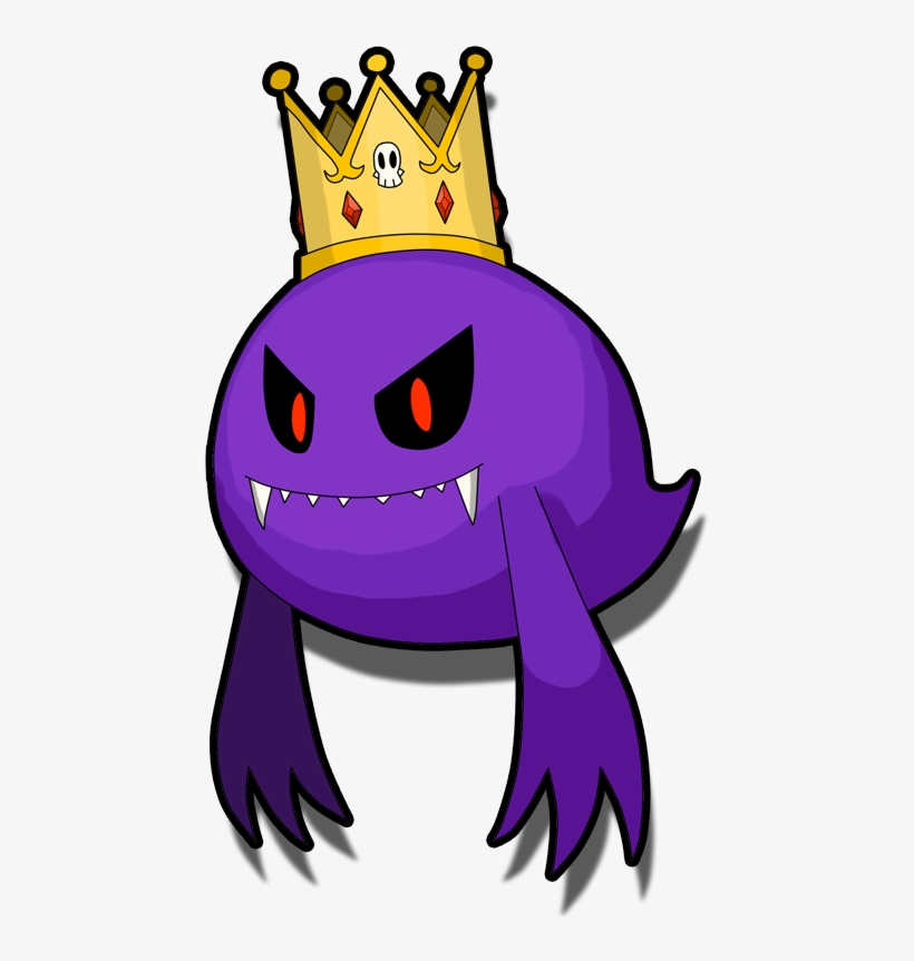 Dark King Boo By Deadly - Mario Dark Boo Transparent PNG - 600x806 ...