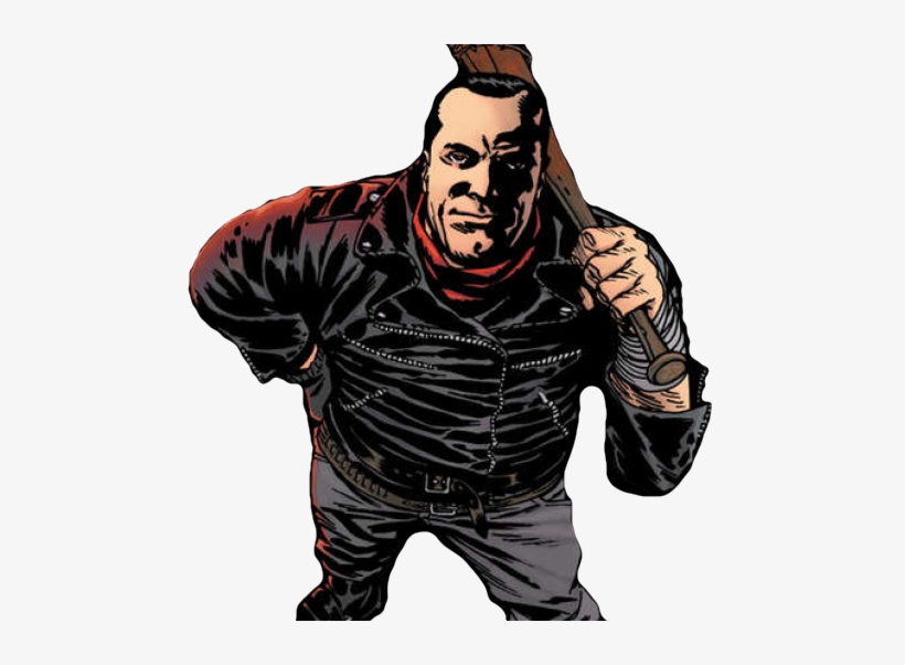Negan Drawing Clipart Free Download - Negan Comics Vs Show Transparent ...