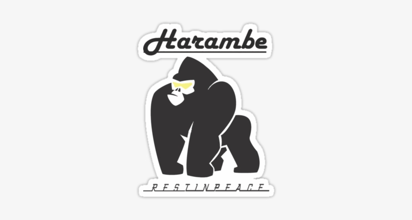 Harambe Stickers Pinterest Explore Canvas Prints And - Chubby Gorilla ...