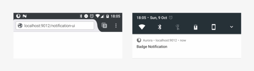 Notification With Badge On Firefox For Android - Chrome Monochrome ...