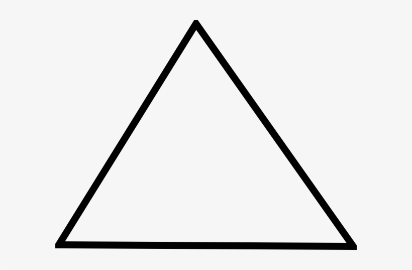 Trianle Outline Clip Art At Clker - Colouring Picture Of Triangle ...