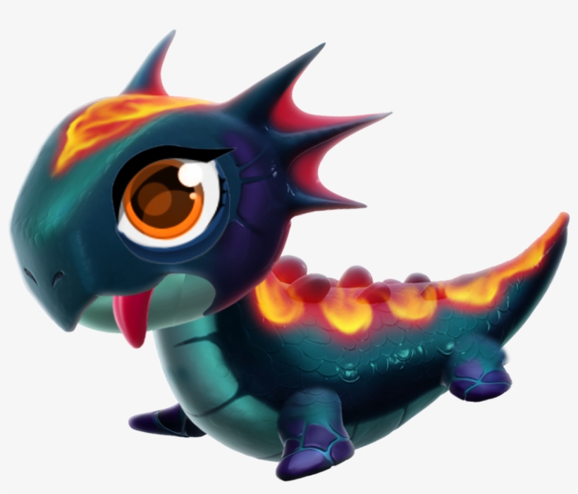 Liquid Fire Dragon Baby - Red & White Transparent PNG - 876x708 - Free ...