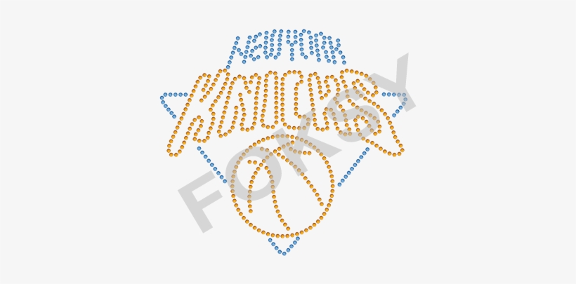New York Knicks Basketball Rhinestone Transfer Design - Calligraphy ...