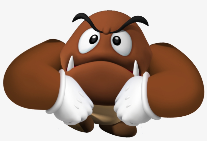 Musklet Goomba - Mario Goomba Transparent PNG - 909x663 - Free Download ...