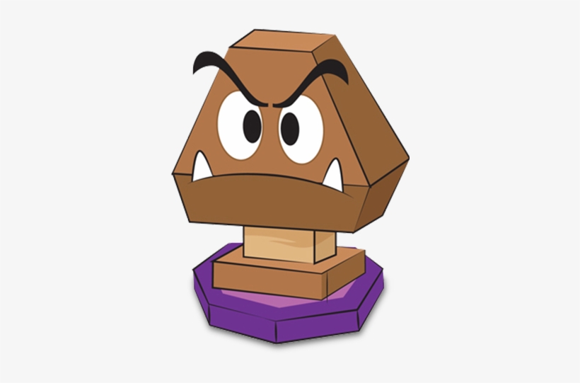 Paper Luigi Paper Gumba - Mario And Luigi Paper Jam Papercraft Goomba ...