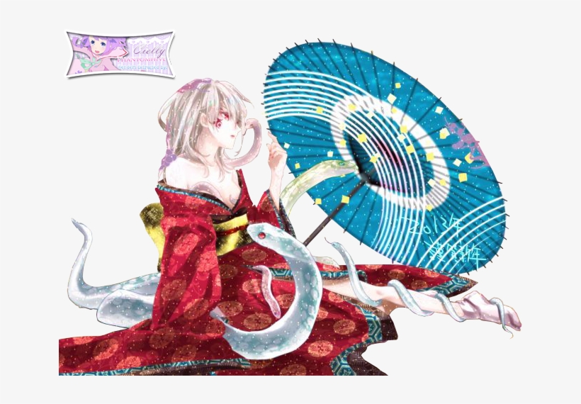 O/4002655872 - Anime Girl With Snake Transparent PNG - 667x492 - Free ...