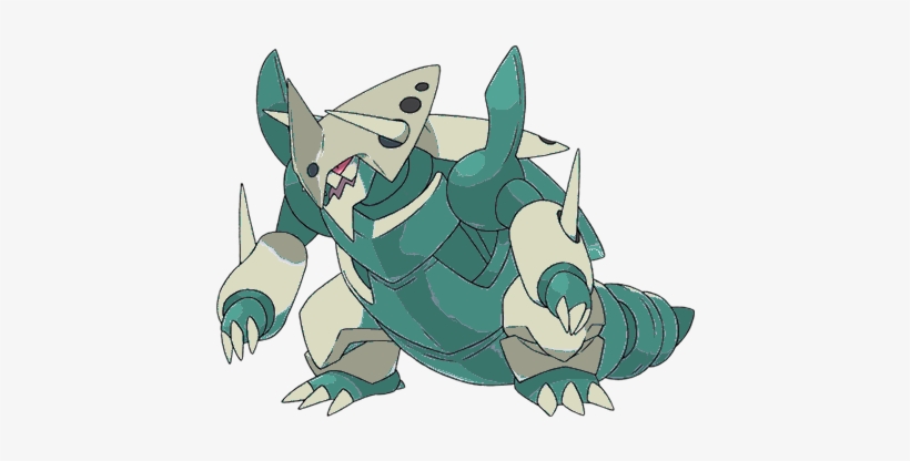 306 Aggron Mega Shiny ‎ - Pokemon Shiny Mega Aggron Transparent PNG - 439x343 - Free Download on ...