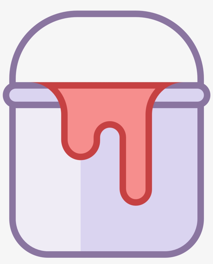 Paint Bucket Icon - Blue Paint Bucket Icon Transparent PNG - 1600x1600 ...