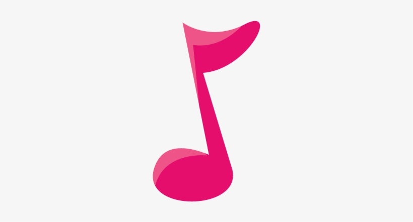 Download Nota Musical Rosa - Notas Musicales Color Rosa - HD Transparent PNG - NicePNG.com