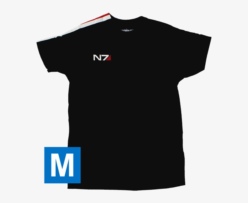 N7 Stripe Mens T-shirt - Mass Effect Transparent PNG - 600x600 - Free ...