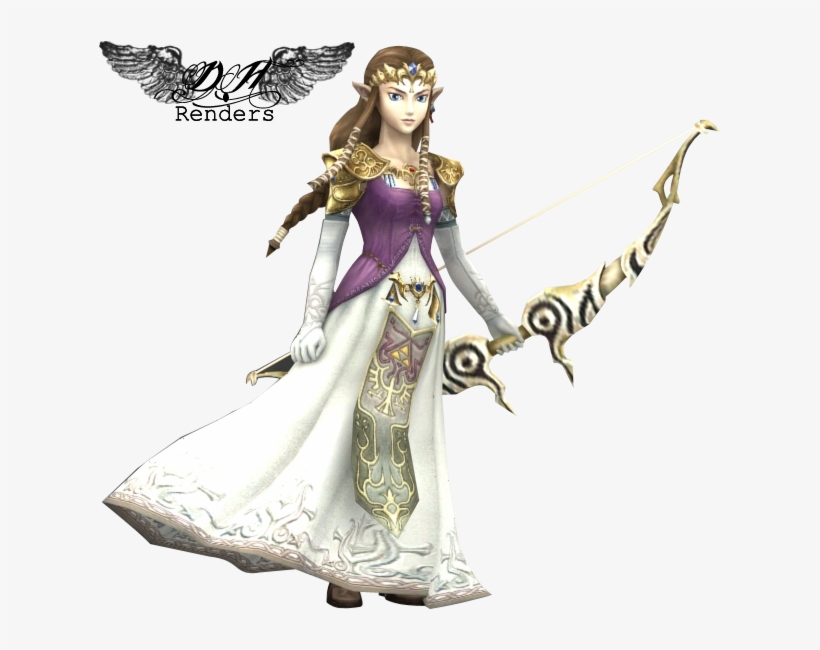 Princess Zelda - Princess Zelda Bow And Arrow Transparent PNG - 631x600 ...