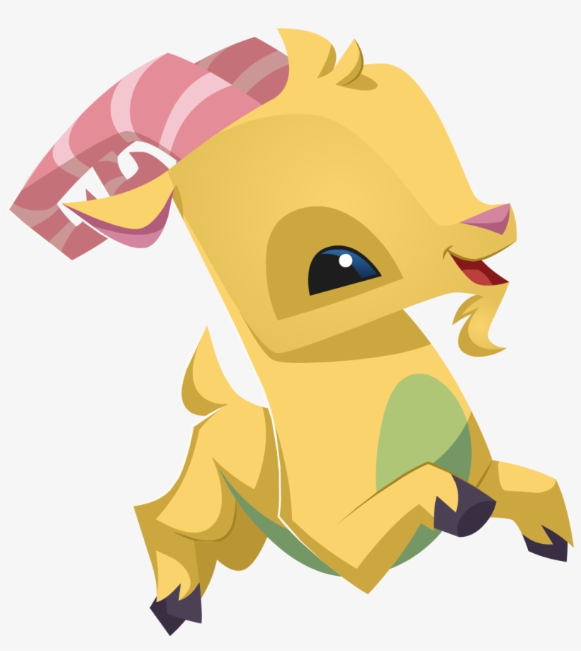 Download Yellow Goat - Animal Jam Goat Animal - HD Transparent PNG ...