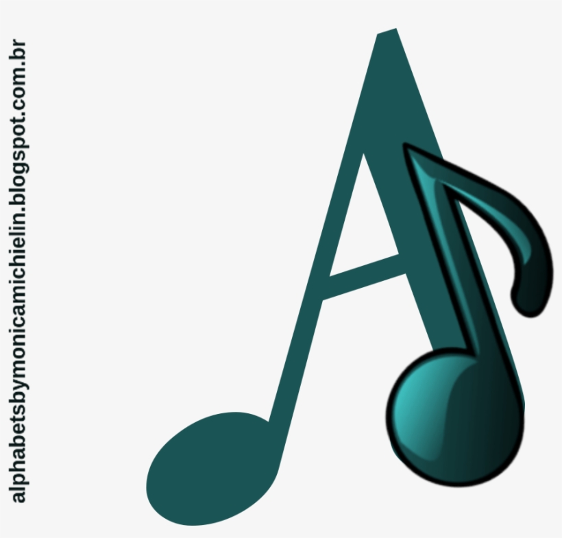 #colcheia Nota Musical Alfabeto Png, - Alfabeto Com Notas Musicais ...