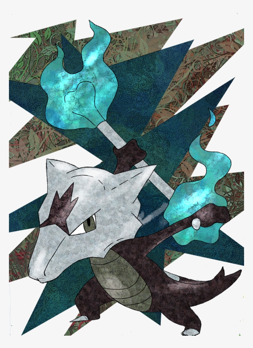 Alolan Marowak - Fondo De Pantalla Marowak Alola Transparent PNG ...