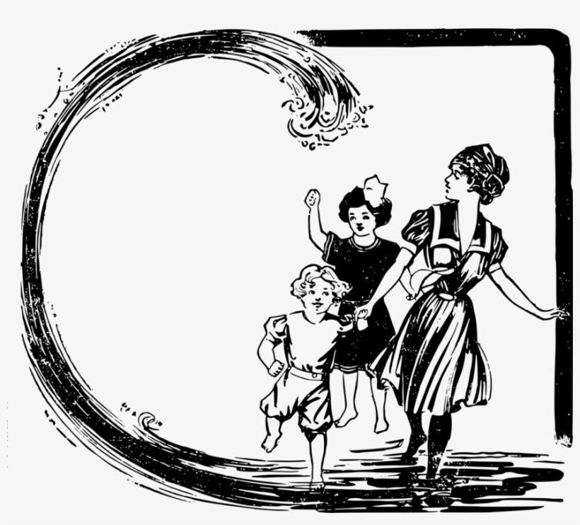 Wind Wave Drawing Black And White Sea - Wind Wave Transparent PNG ...