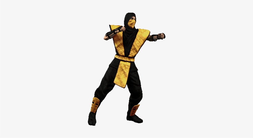 Mortal Kombat - Mortal Kombat Scorpion Punch Transparent PNG - 392x449 ...