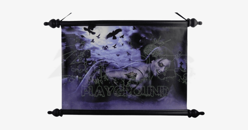 Graveyard Zombie Girl Art Scroll - Zombie Girl Art Scroll Transparent ...