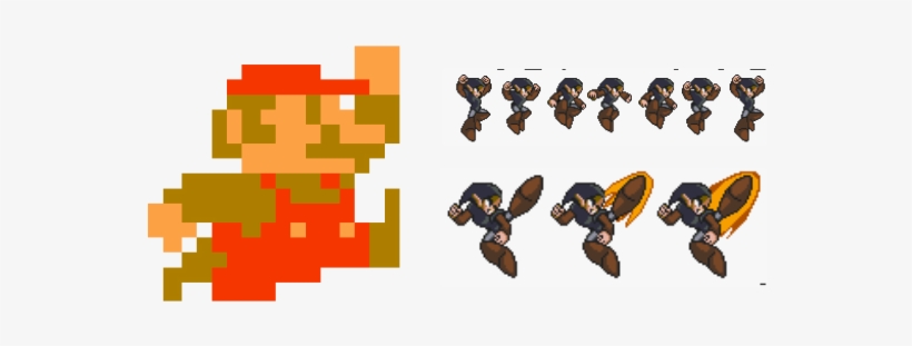 Picture - 8 Bit Mario Running Transparent PNG - 563x247 - Free Download ...