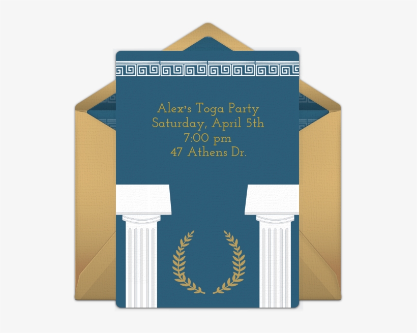 Toga Party Online Invitation - Toga Party Transparent PNG - 650x650 ...