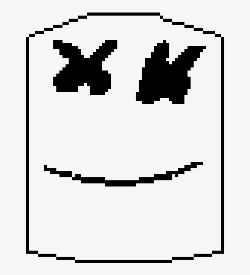 Marshmello - Pixel Art Transparent PNG - 790x860 - Free Download on NicePNG