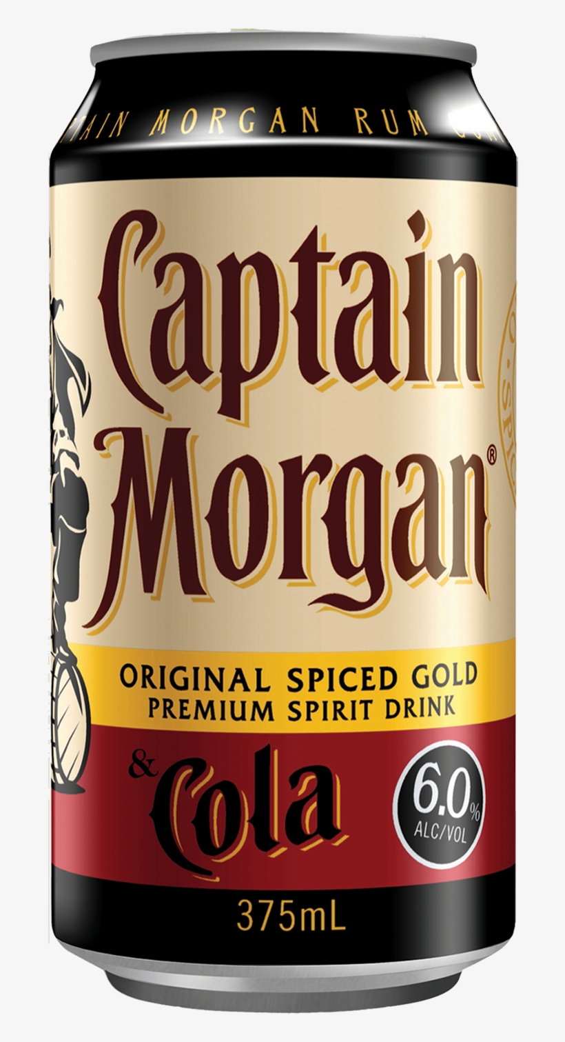 Captain Morgan Original Spiced Gold & Cola Cans 375ml - Captain Morgan ...