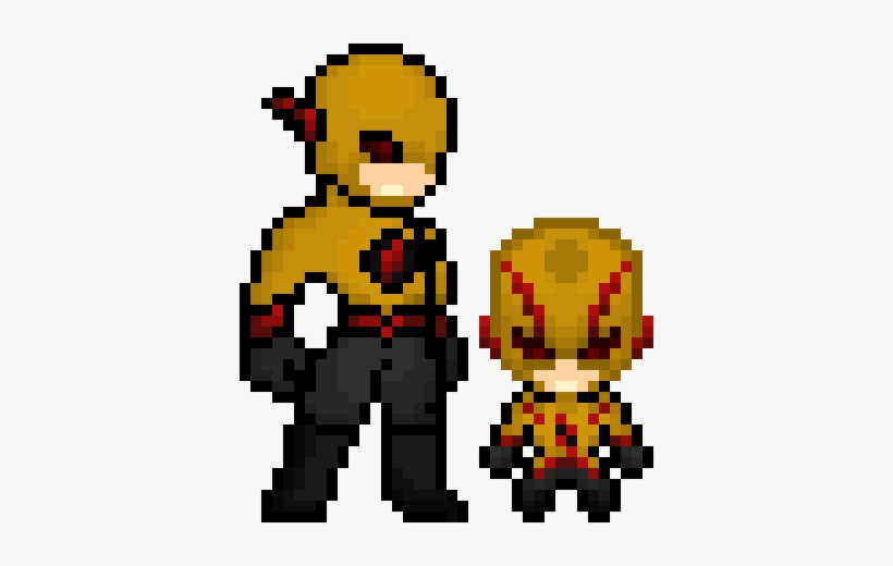 Download Reverse Flash Sprite - Reverse Flash Pixel Art - HD Transparent PNG - NicePNG.com