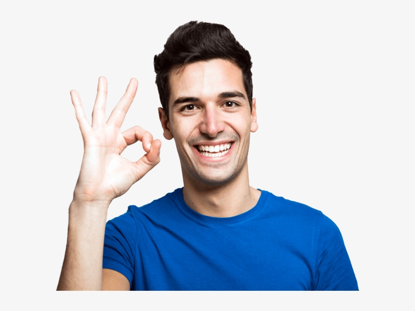 Printing Company Hull - Man Doing Ok Sign Transparent PNG - 600x535 ...