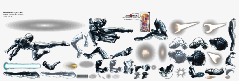 Click To View Full Size - War Machine Sprites Transparent PNG ...