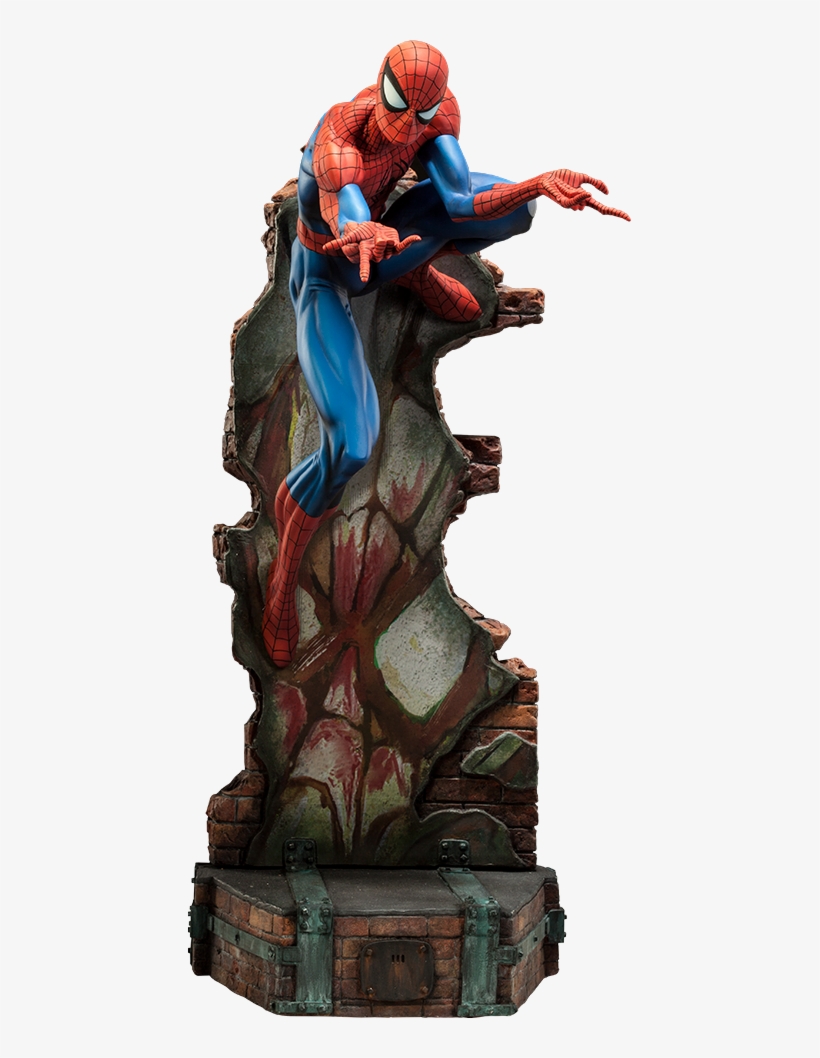 Marvel Polystone Statue Spider-man - Spiderman Scott Campbell Statue ...