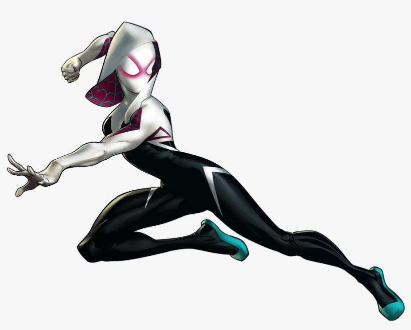 Spider-gwen Portrait Art - Marvel Spider Gwen Transparent PNG ...
