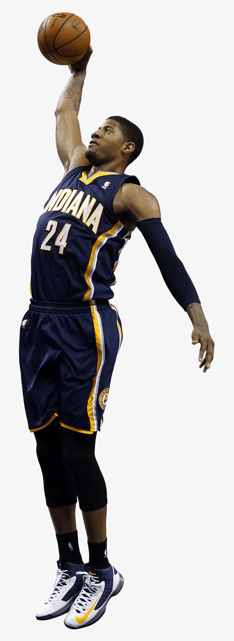 Paul George Dunk - Paul George Dunk Png Transparent PNG - 687x2160 ...