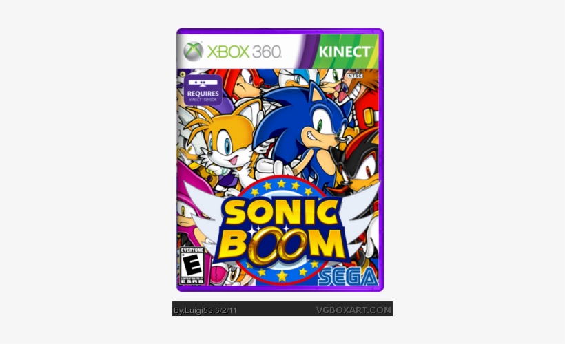 Sonic Boom Box Cover - Xbox 360 Kinect Sonic Transparent PNG - 320x420 ...