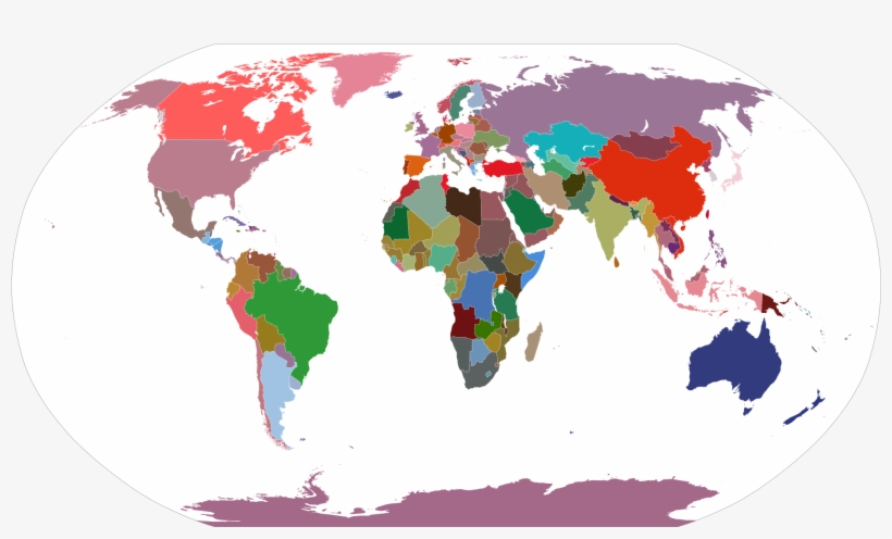 Map Of Mean National Flag Colors [oc] [1920x1080] - Red And Blue Map Of ...