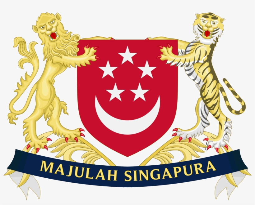 Open - National Emblem Of Singapore Transparent PNG - 2000x1658 - Free ...
