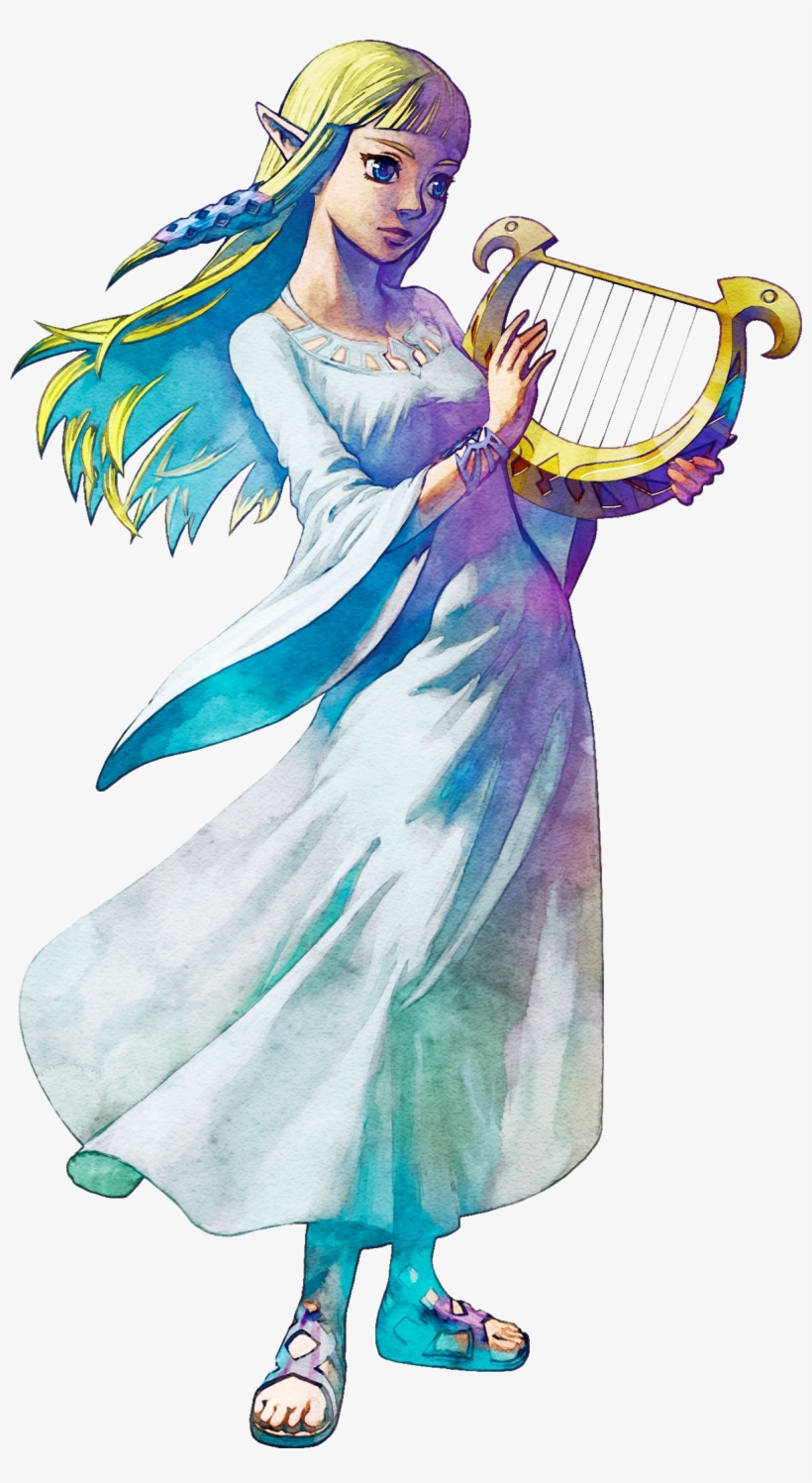 Ss Zelda Harp - Skyward Sword Zelda Png Transparent PNG - 1191x2119 ...