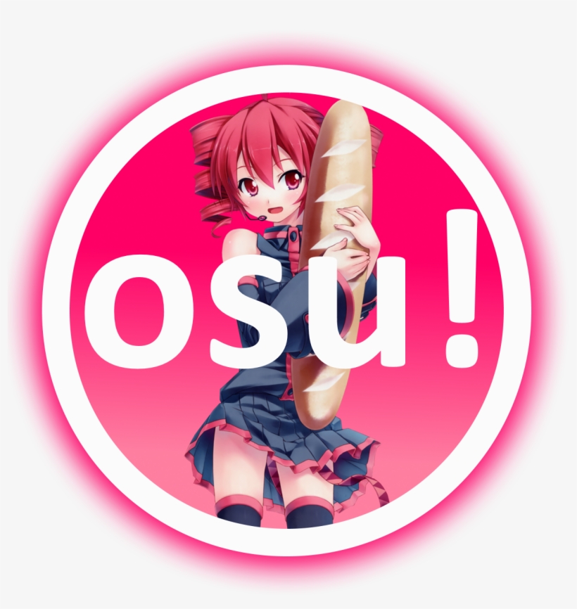 1mib, 1280x1280, Osu Logos Kasane Teto By Jonathanmdful-d8kt7tp - Anvil Adult Triblend T-shirt ...