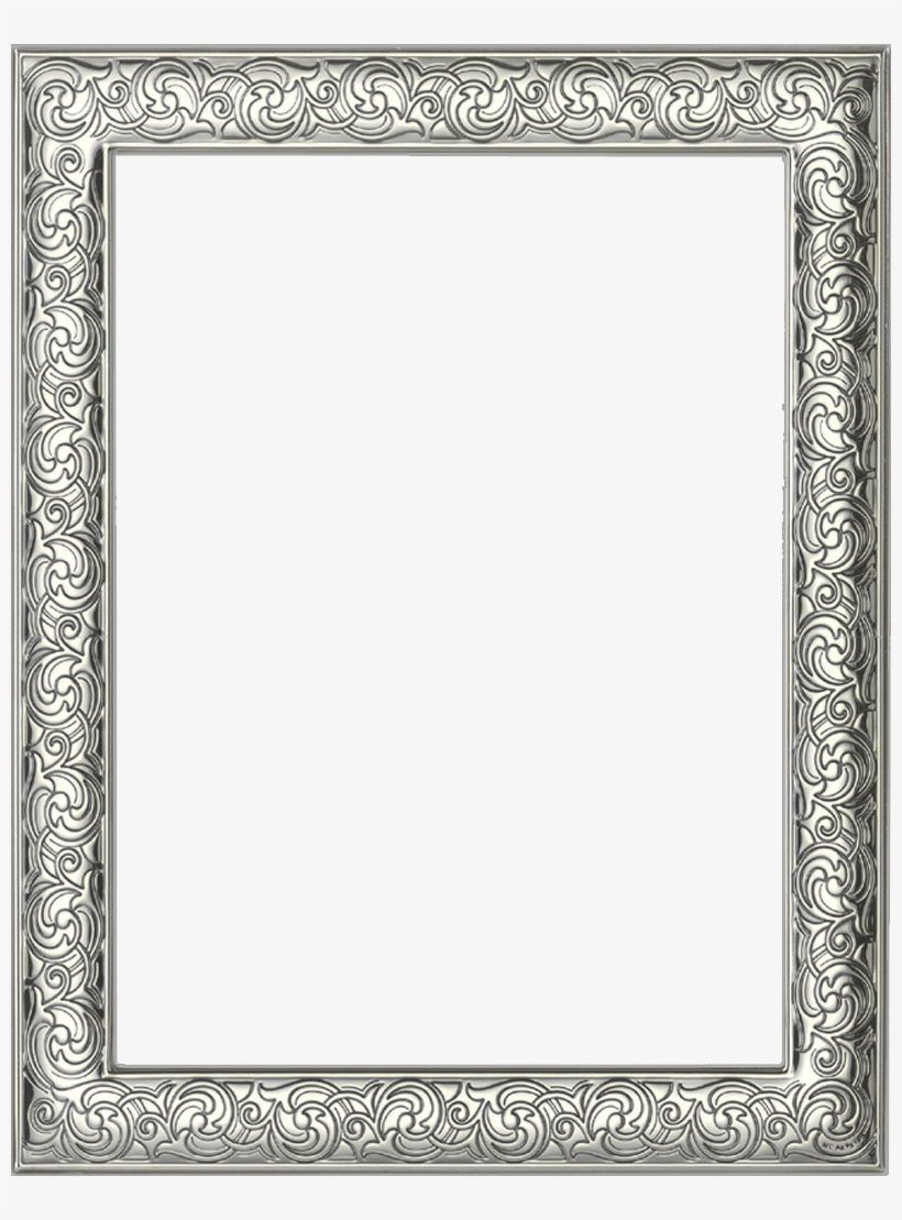 023600250 - Marco Color Plata Png Transparent PNG - 800x1029 - Free ...