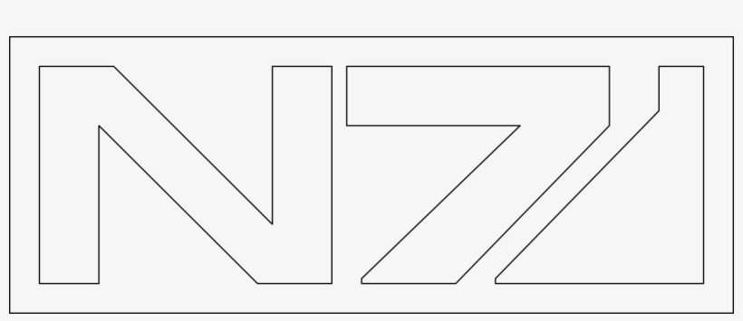 N7clear , Clear N7 Logo - Line Art Transparent PNG - 1219x469 - Free ...