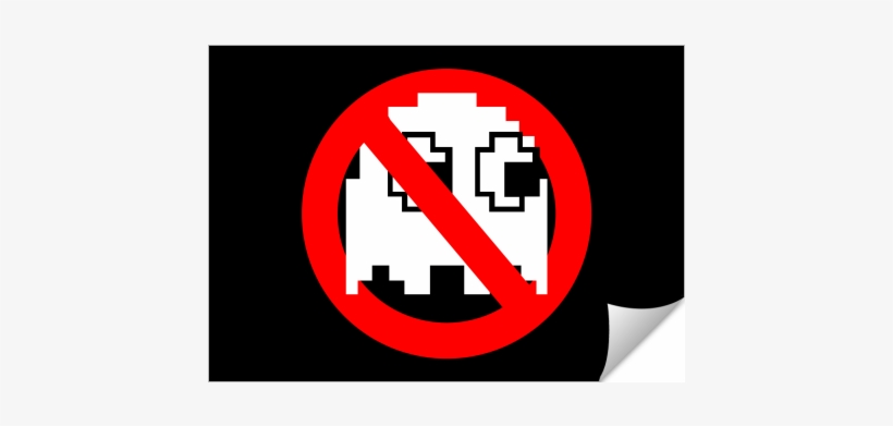 Pacman Ghostbusters - Pacman Ghostbuster Symbol Transparent PNG ...