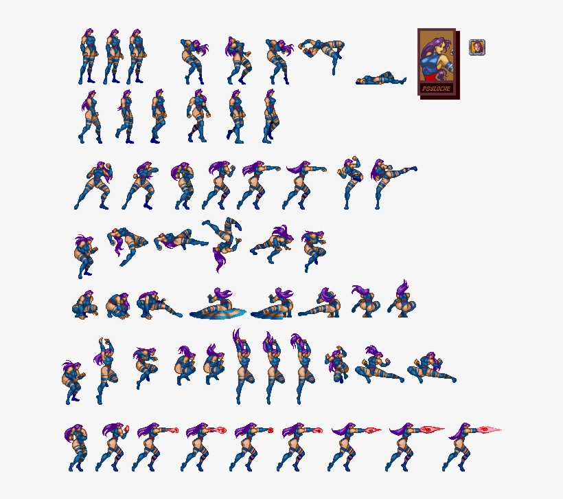 Download X Men Mutant Apocalypse Psylocke Sprites By Psylockeboner ...