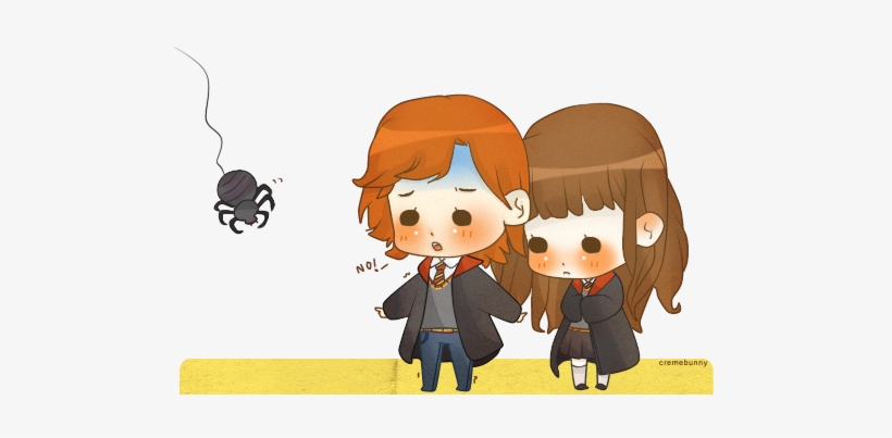 Chibi Hermione And Ron