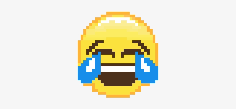 Lol Emoji - Laughing Emoji Pixel Art Transparent PNG - 430x460 - Free ...