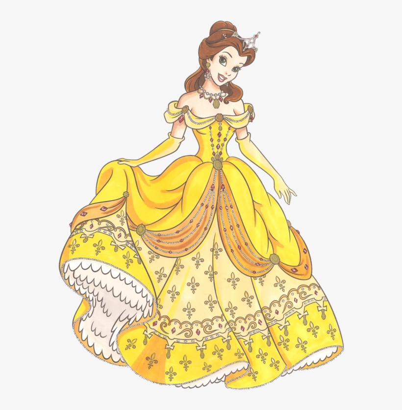 Gorgeous Princess Belle - Princess Belle Transparent PNG - 600x765 ...