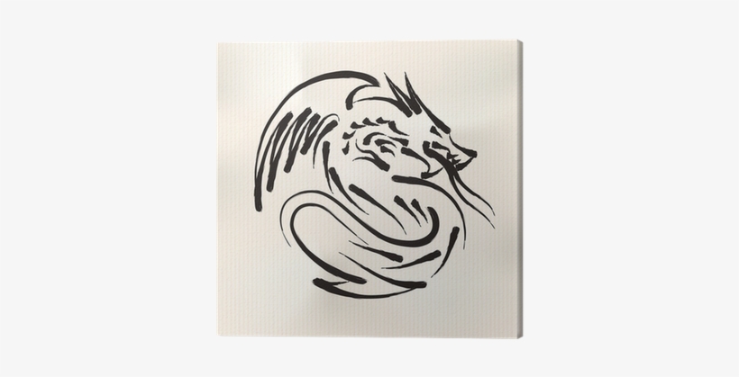 Chinese Calligraphy Art Dragon