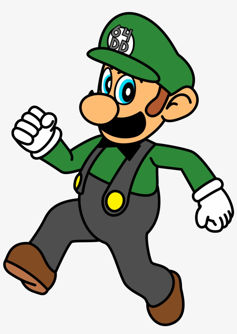 Luigi 64dd - Walking Transparent PNG - 1200x1600 - Free Download on NicePNG