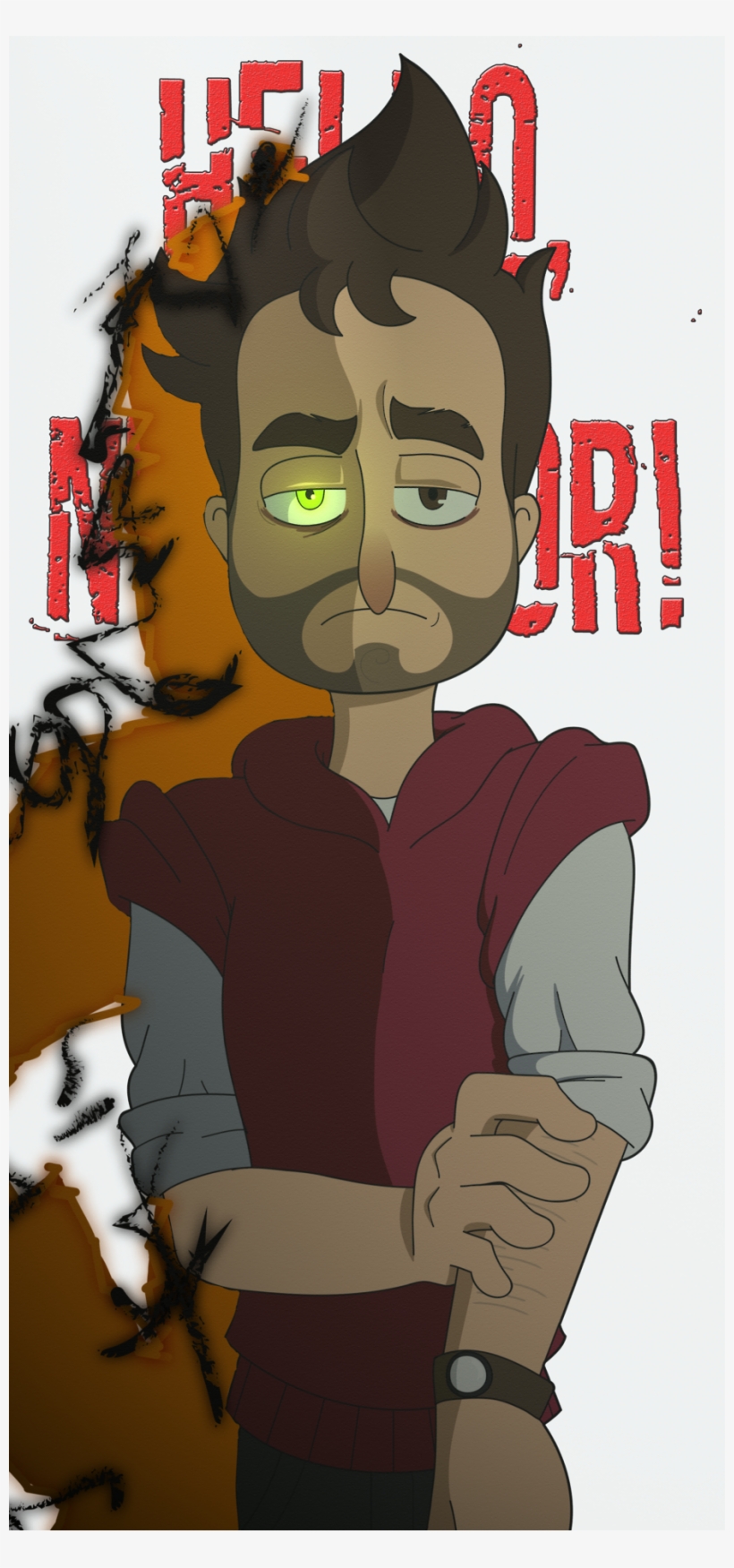 Download Here's Another Fan Art Of Hello Neighbor This Time - Cartoon ...