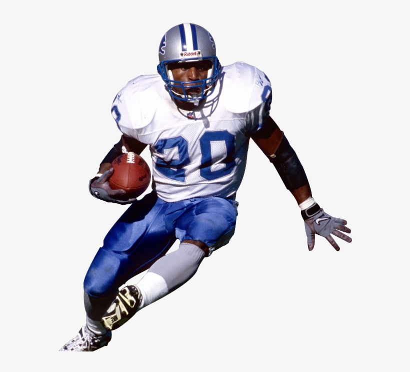 Barry Sanders No Background Transparent PNG - 594x663 - Free Download ...